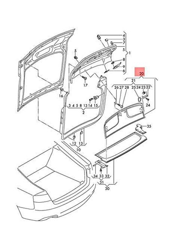 Genuine AUDI Cover For Luggage Compartment Black 8T8867771A7U3 | eBay