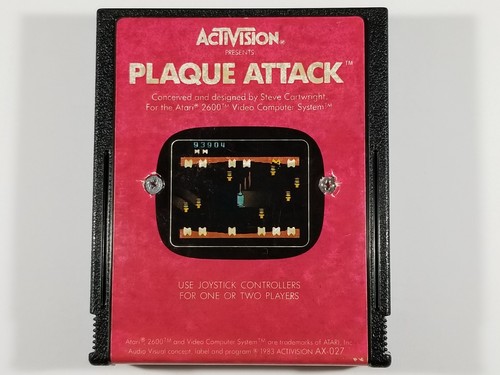 ¤ Plaque Attack ¤ (Game Cart) Good Atari 2600 Authentic | eBay