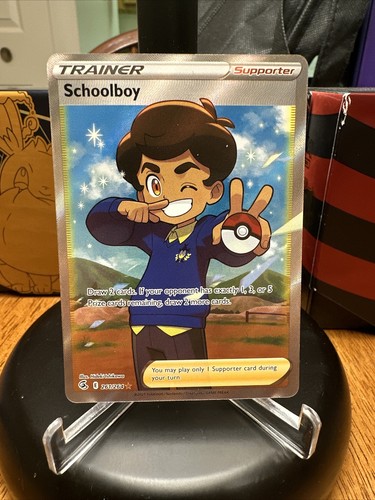 Schoolboy 261/264 Fusion Strike NM Pack Fresh Pokémon Full Art | eBay