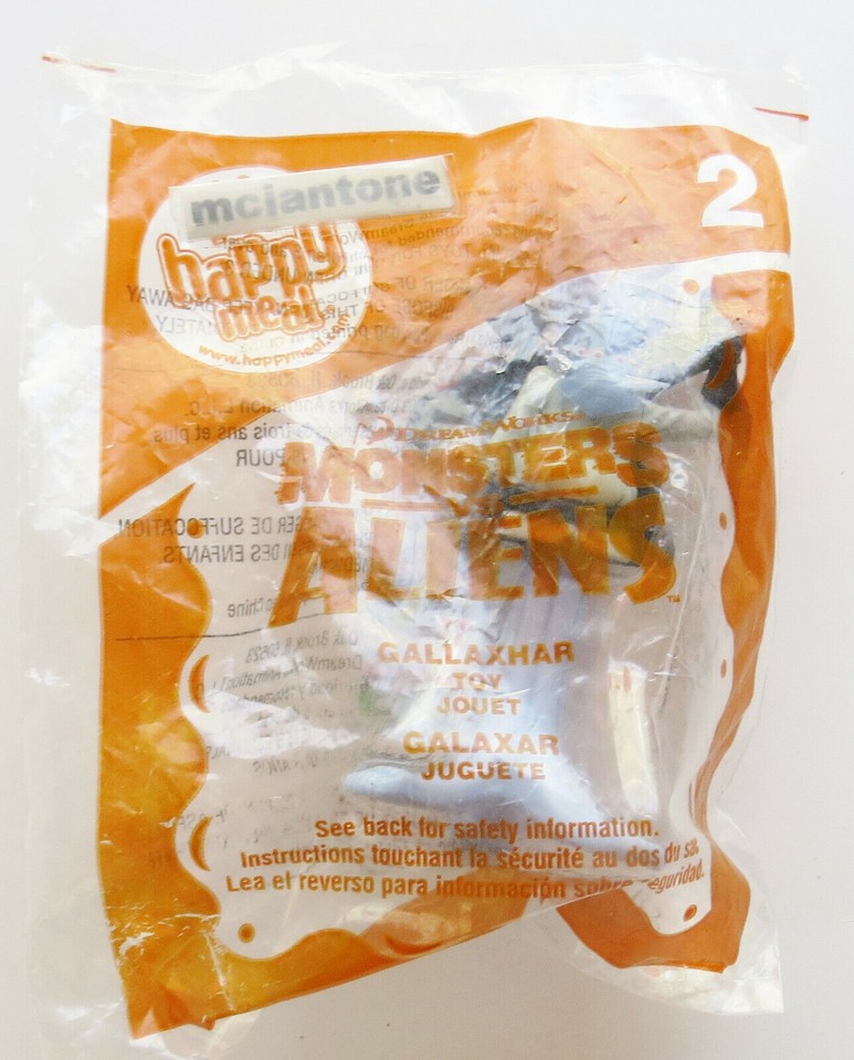 McDonald's 2009 MONSTERS VS. ALIENS Monster Alien ROBOT Movie YOUR Toy ...