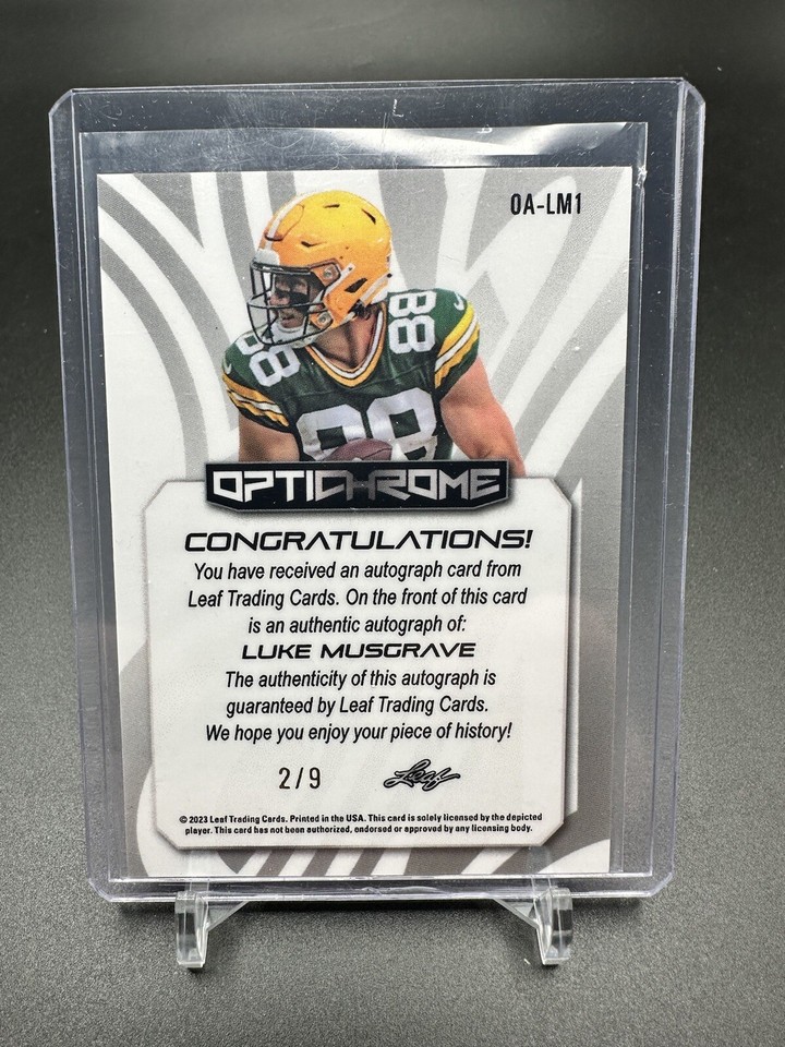 2022 Leaf “OptiChrome” Luke Musgrave Auto 2/9 | eBay