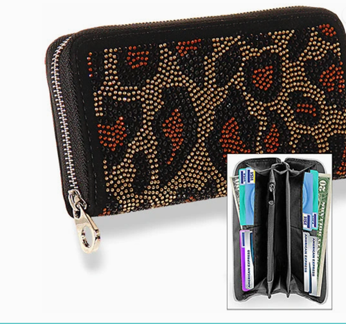 Leopard Rhinestone Wallet | eBay