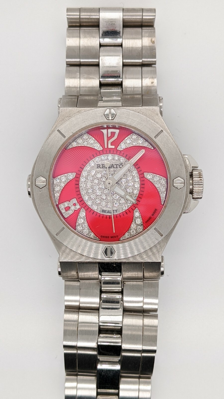 Renato Beauty Collezioni Steel & Diamond Quartz Watch - 36mm Limited ...