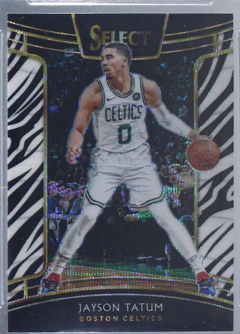 2018-19 Panini Select - Concourse Jayson Tatum #61 Zebra Prizm for sale ...