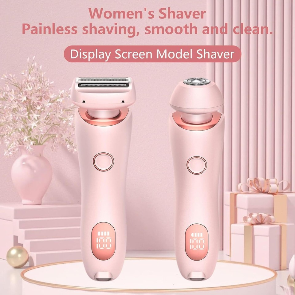 Lady Shaver 2 in 1 Painless Electric Shaver Ladies Razor Wet & Dry ...