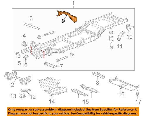 GM OEM Frame-Crossmember 23133822 | eBay