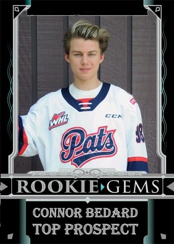 Connor Bedard CUSTOM CARD ROOKIE GEMS DRAFT DAY | eBay