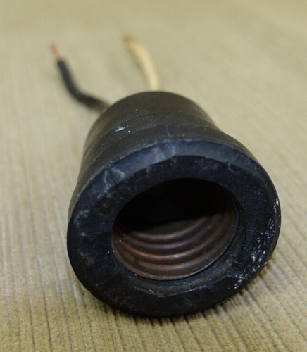 *VTG* 1960s E26 E27 Rubber CEILING BULB SOCKET Fixture Receptacle Lamp ...