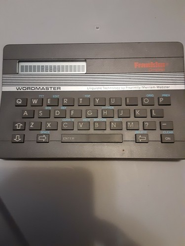 1987 Franklin Computer Wordmaster Pocket Dictionary Electronic Speller ...