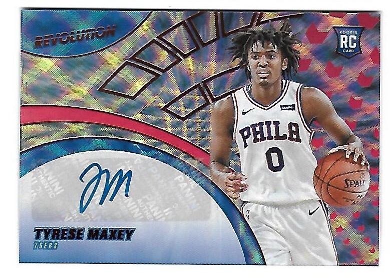 TYRESE MAXEY 2021 PANINI REVOLUTION ROOKIE AUTO AUTOGRAPH RC CARD | eBay