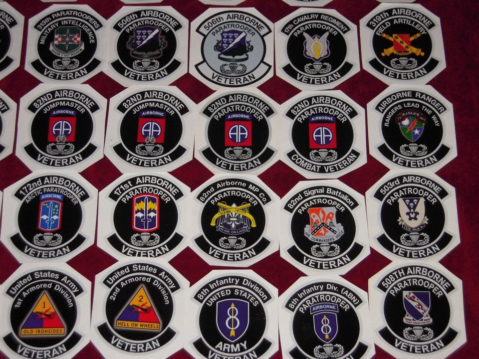 Beautiful 4.5 in Army Veterans stickers. VETERAN PRODUCED | eBay