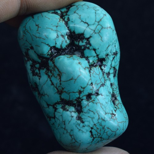 Natural Blue Turquoise 327.85 Ct Certified Gemstone Loose Rough 52 x 30 ...