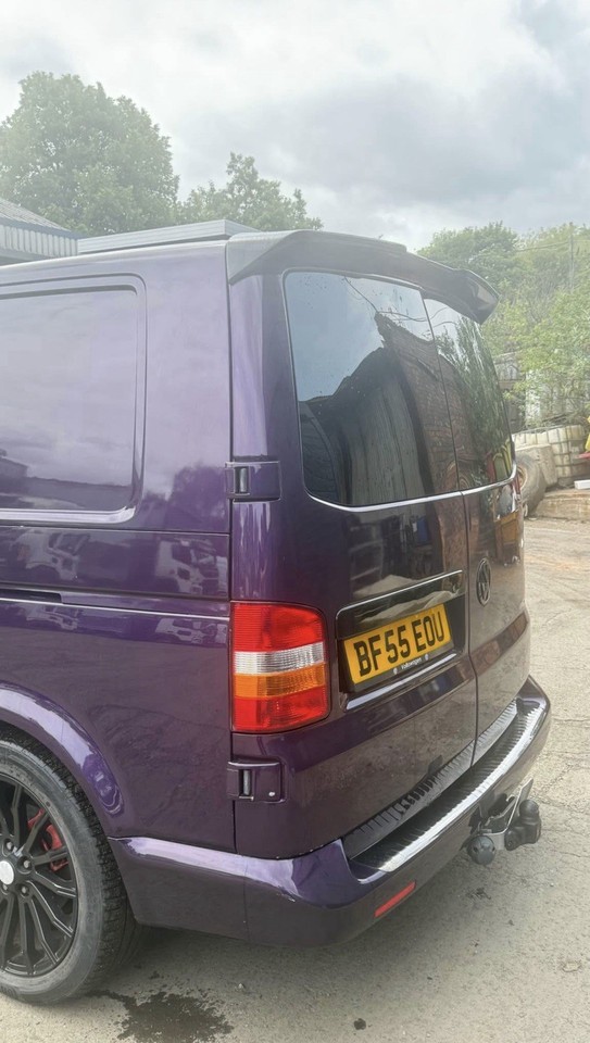 VW Camper T5 Cadbury purple new front end fully kitted out | eBay UK