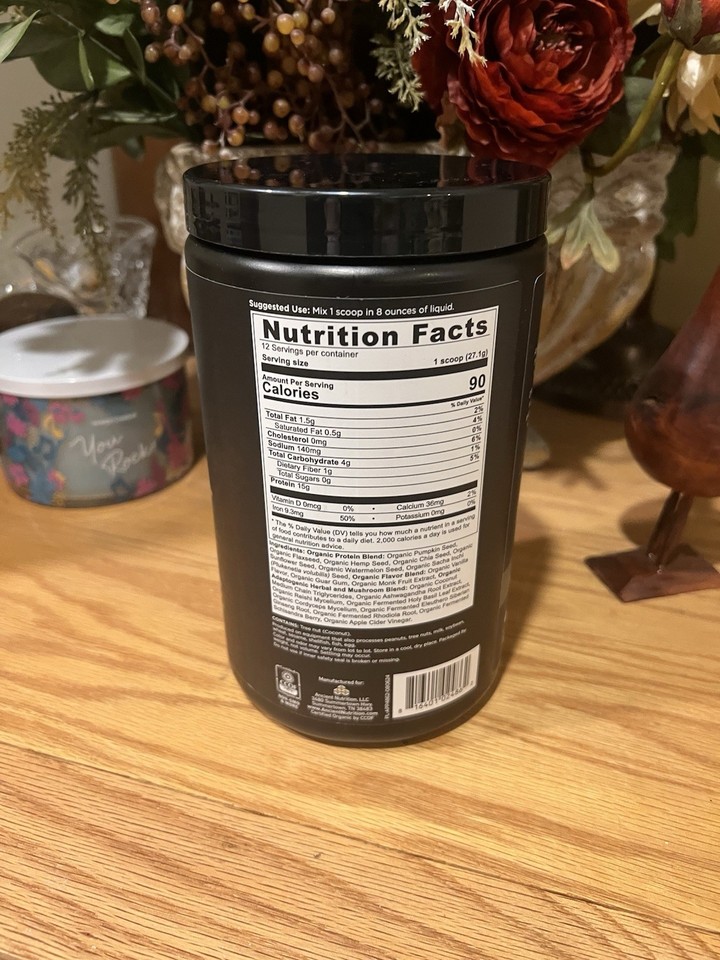 Ancient Nutrition Organic Plant Protein Plus Vanilla 11.5 Oz | eBay