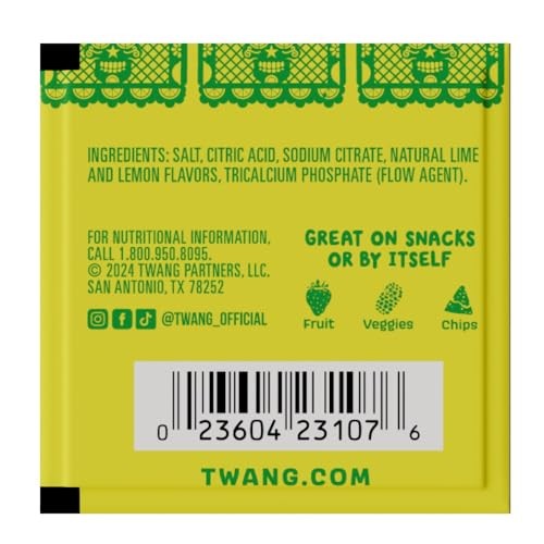 Twangerz Lime Green Fruit Snack Pack of 200 Bold Flavor for Snacks and ...