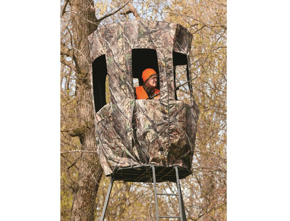 20' Hunting Tripod Tree Stand Camo ENCLOSURE ONLY Blind Swivel Chair ...