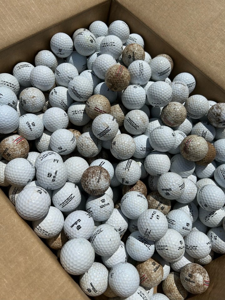 100 Used Range Balls Hit Away D Grade Golf Balls Practice Shag Bag | eBay