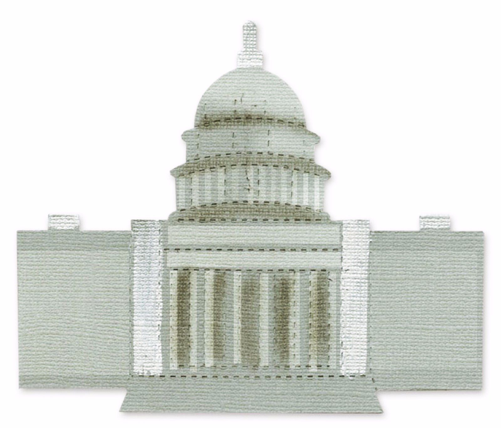 Sizzix Bigz Capitol Building die #A10907 Retail $19.99 Retired, SO ...