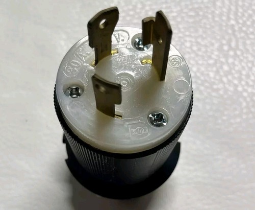 Hubbell HBL2821 Locking Plug, 30 amp, 3 Phase, 277/480V, L22-30P, Black ...