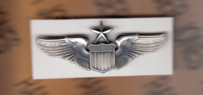 USAF Air Force Senior Pilot Flight Wing qualification 2" badge c/b | eBay