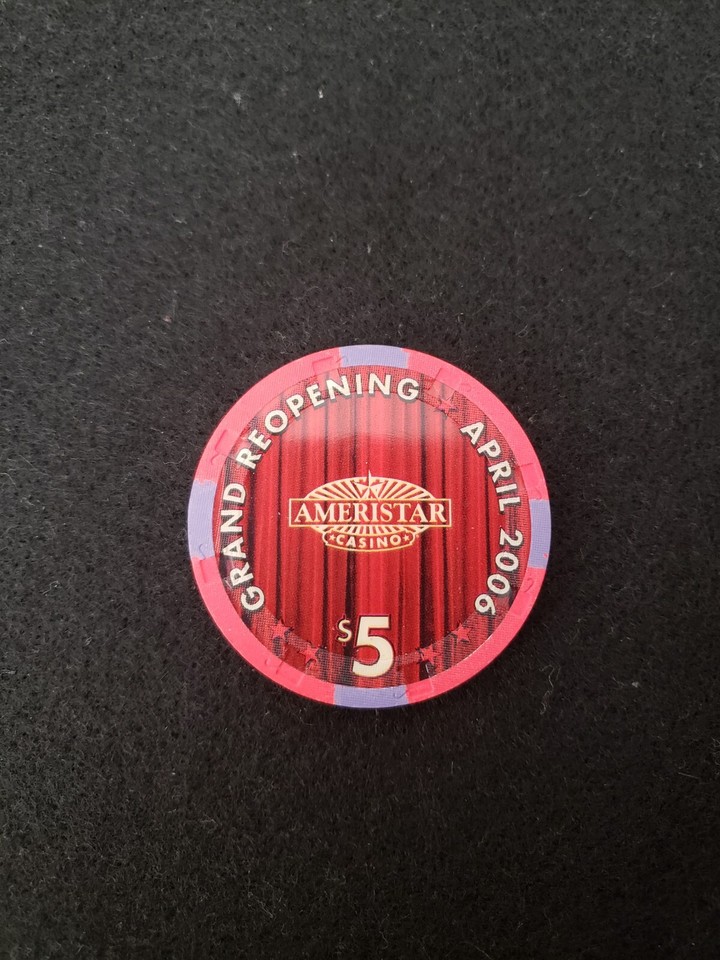 $5 Ameristar Casino Black Hawk Grand Reopening Casino Chip | eBay