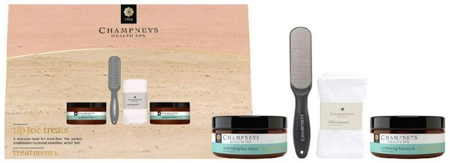 Champneys Top to Toe Treats Gift Set Including File Cream Foot Soak and ...