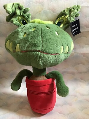 John Lewis Plush Soft Toy 2023 Advert Snapper Venus Fly Trap 40cm Tall ...
