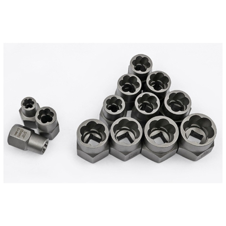 Screws & Bolts Extractor Set Drill Bit with Hex Adapter, Out Broken Lug ...