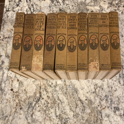 Lot of 10 HC Vintage Antique Tom Swift Books by Victor Appleton: 1900s ...