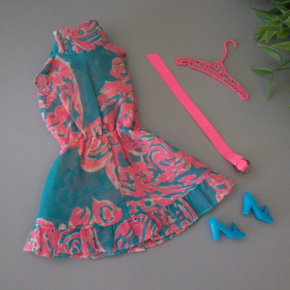 🌷Barbie Ruffles N Swirls #1783 Set Outfit Complete Vintage 1970 *Near ...
