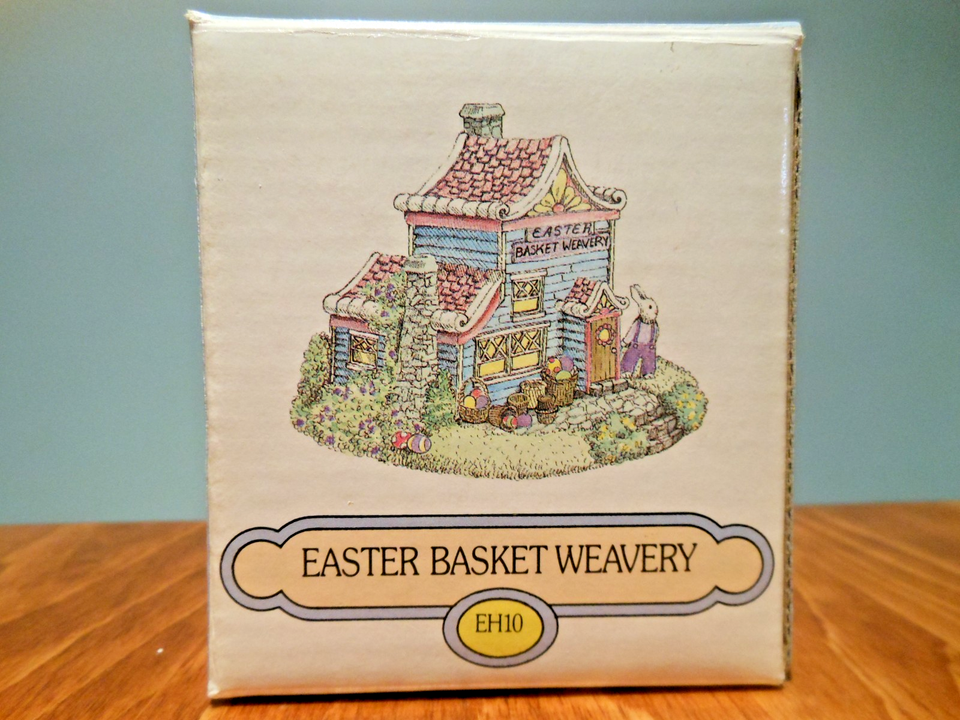 The Bunny Family Village EH10 Easter Basket Weavery 1995 | eBay