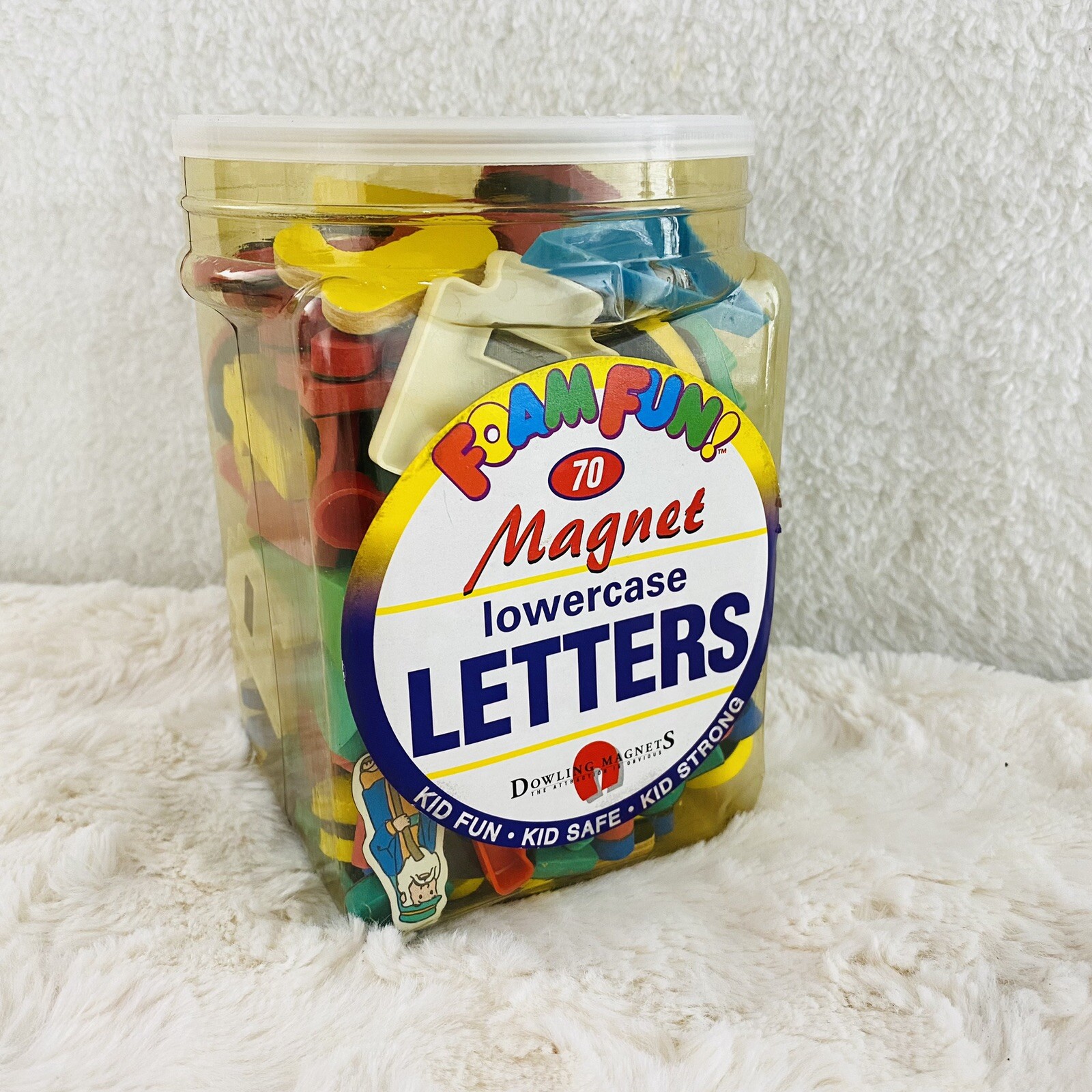 MAGNETS FOAM FUN LOWERCASE MAGNET LETTERS BOX/SET OF 70 MIXED LOT | eBay