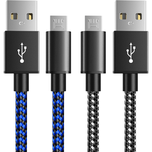 PS4 Controller Charger Charging Cable, 2 Pack 10Ft Extra Long Micro USB ...