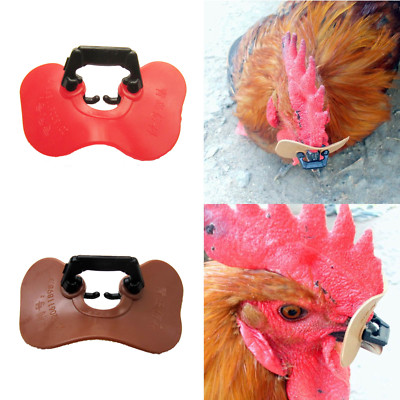 12pc Soft Pinless Chicken Peepers Pheasant Poultry Blinders Spectacles ...