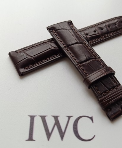 IWC Portugieser Chronograph 20/18 brown strap for pin buckle | eBay
