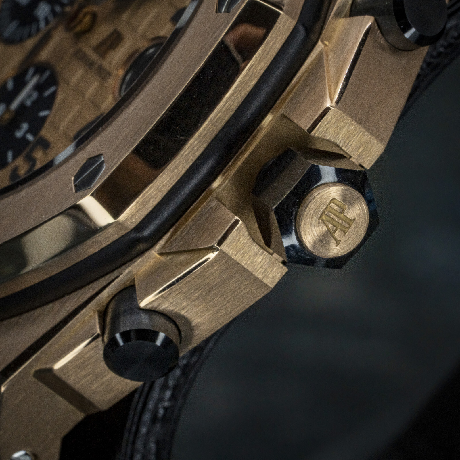 Audemars Piguet Royal Oak Chronograph Rose Gold Men's Watch Half Brick ...