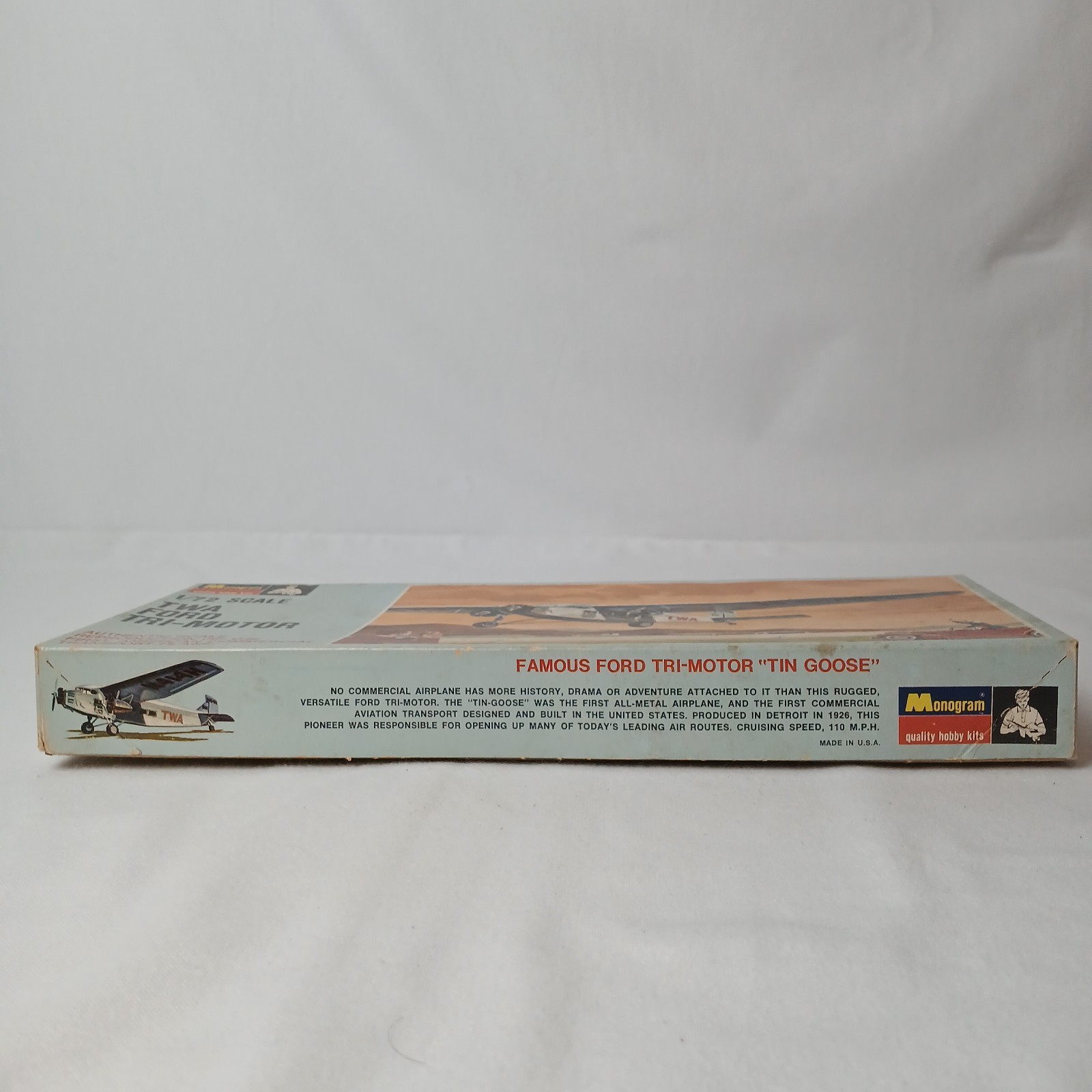 Monogram TWA Ford Tri-motor Model Kit 1:72 incomplete use for parts ...