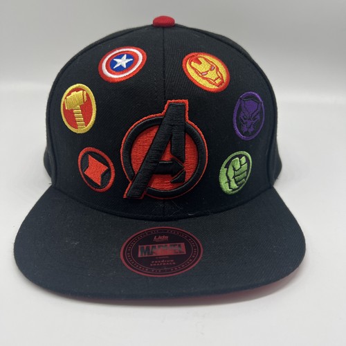 NWT Marvel Avengers Allover Lids Exclusive YOUTH Comic UV Snapback Hat ...