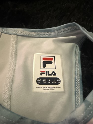 Fila Essentials-New With Tag Full Coverage Tennis Tank Blue, Size Small ...
