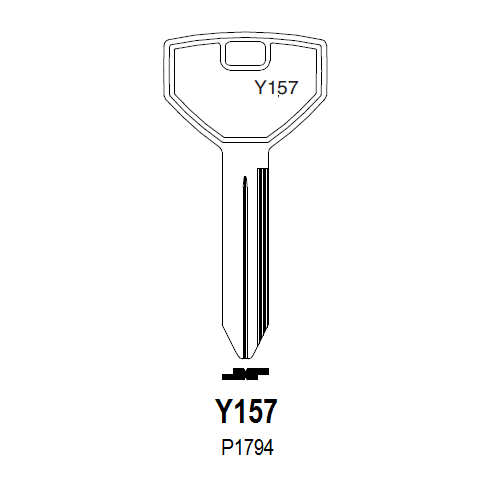 ilco Y157-P1794 Master Key Blank for Chrysler Plymouth Dodge Vehicles ...