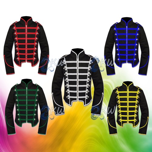 Military Drummer Jacket Black Parade Jacket Goth Punk Adam Ant VTG ...