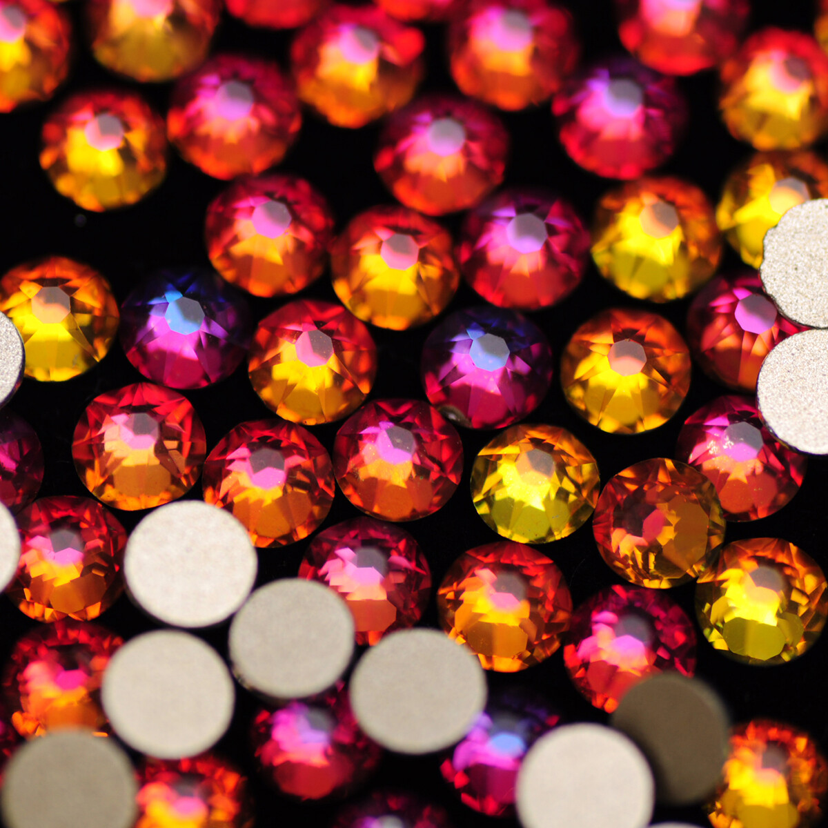 high-quality 2088 Green Blue Volcano Flatback Non Hotfix Nail Art ...