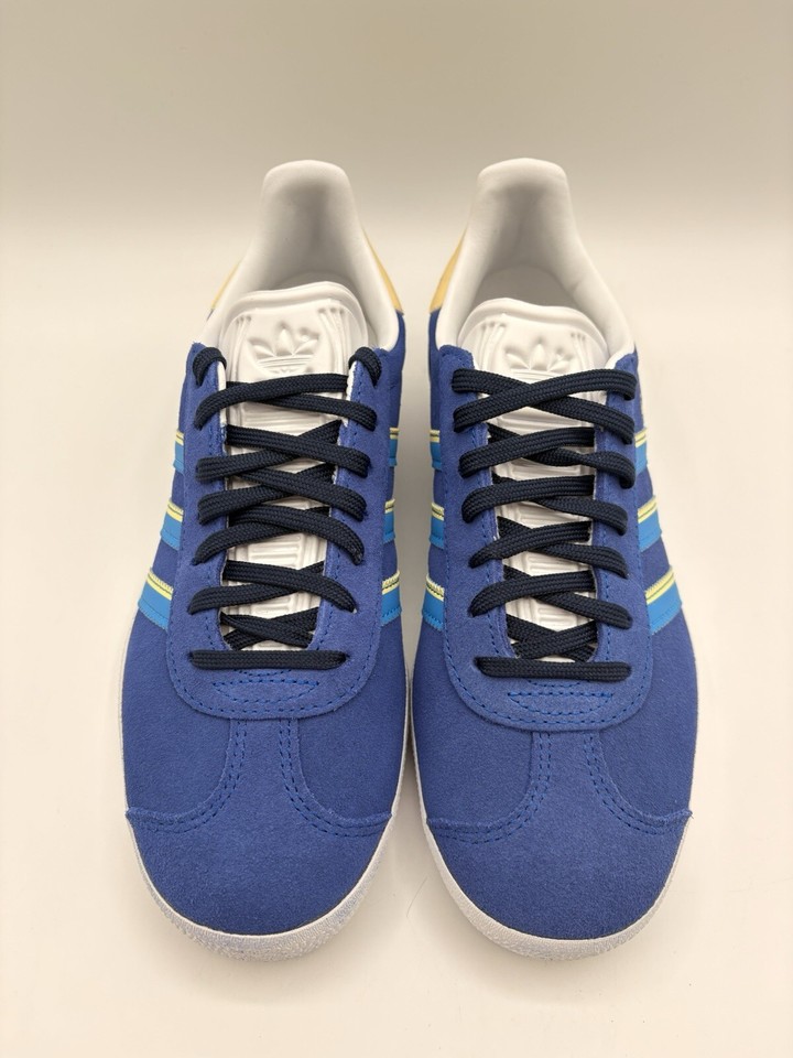 Adidas Women's Gazelle Originals Sizes 6.5-9.5 Royal Bright Blue Yellow ...