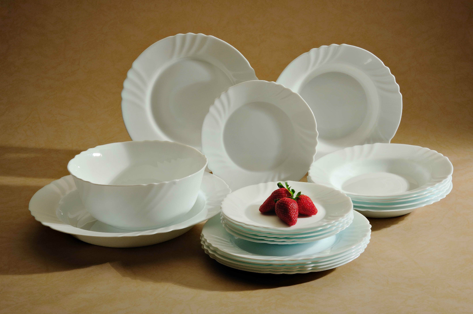 set-of-trianon-cadix-luminarc-6-pc-dinner-plates-8-pc-bowl-set-ebay