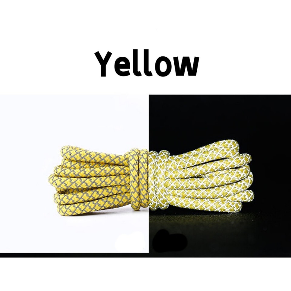 Premium ROUND Reflective SHOE LACES - Sport Sneaker Boot Casual Shoe ...