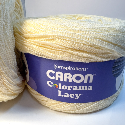 Lot of 2 - Caron Yarn - Colorama Lacy Cake - #5 Bulky - Creamy | eBay