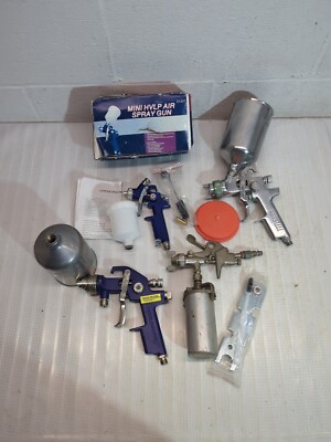 PAINT SPRAY GUN STAR ASTRO HVLP01 CENTRAL PNEUMATIC TOUCH UP PART LOT ...