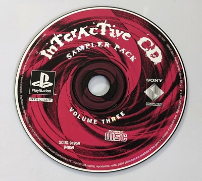 Interactive CD Sampler Pack Volume Three Demo Sony PlayStation 1 PS1 ...