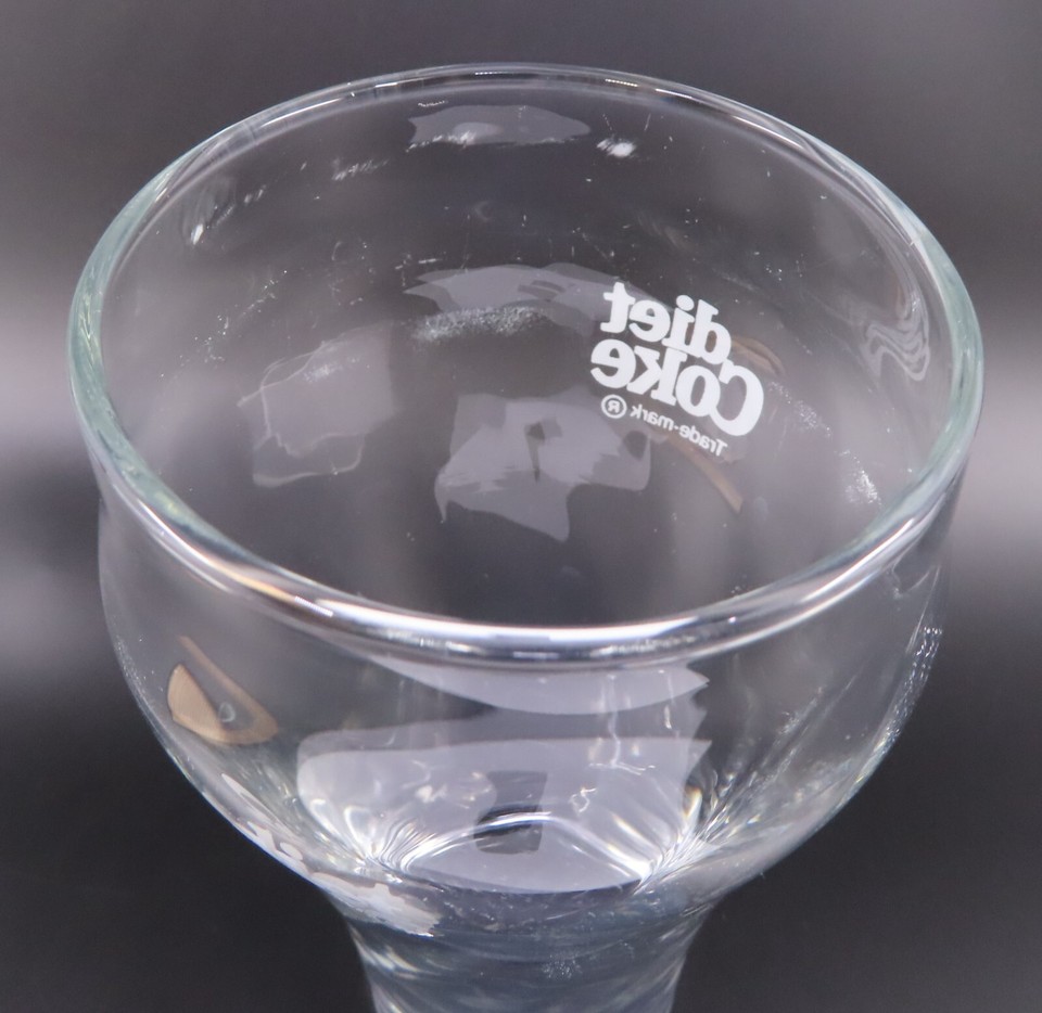 Vintage Diet Coke Glass Swirl Coca Cola Enjoy Diet Coke Drinking Glass ...