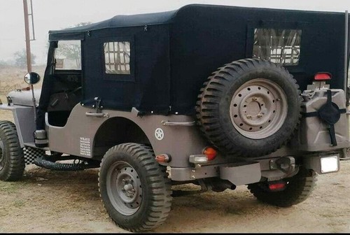 Complete Canvas Soft Top For JEEP WILLYS MB GPW CJ2A OD Green/Brown ...